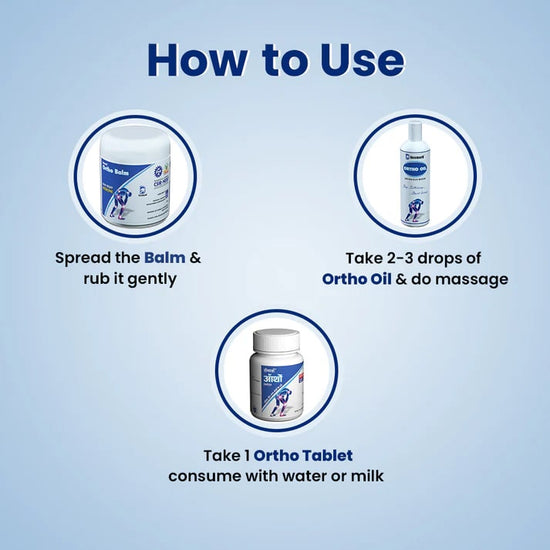 Buy Ortho Pain Relief Balm, Oil & Tablets for Muscle & Knee Pain – Deemark